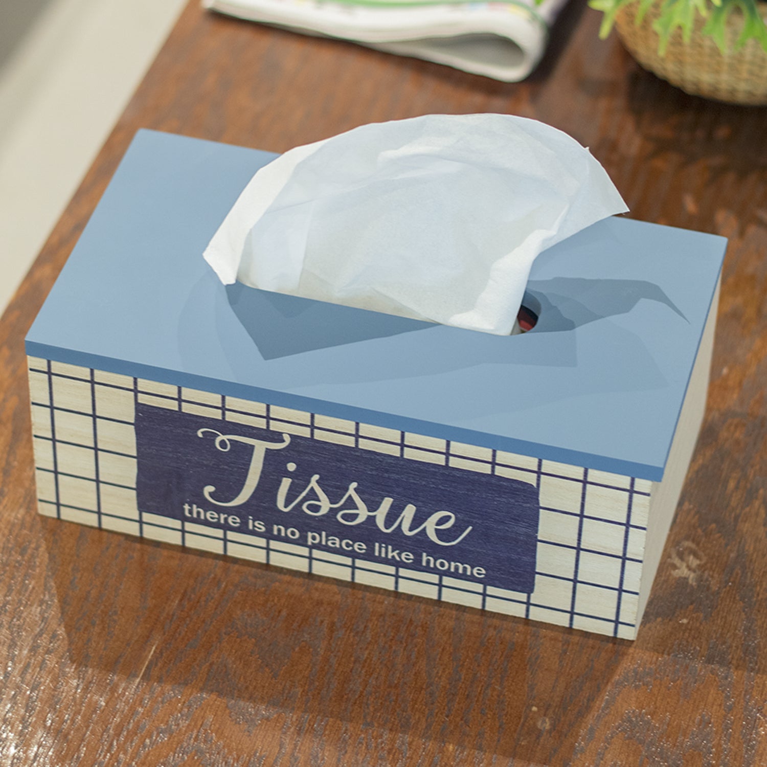 Exquisite Blue Tissue Holder Box For Home - Market99 – MARKET99
