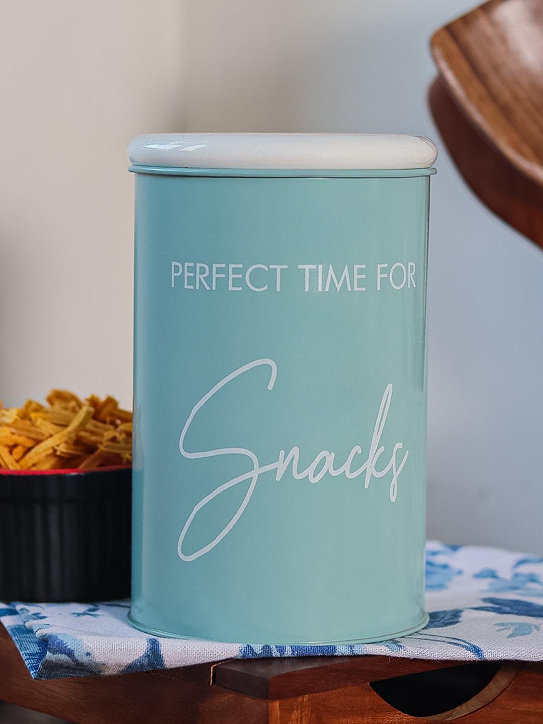 Metal Snacks Jar, Light Green Snacks Jar 900mL - Market99 – MARKET 99