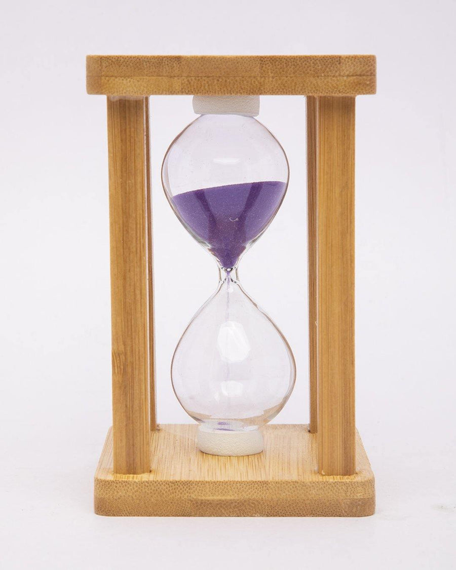 Sand Timer, Hour Glass, for Home Decor, Purple, MDF - MARKET 99
