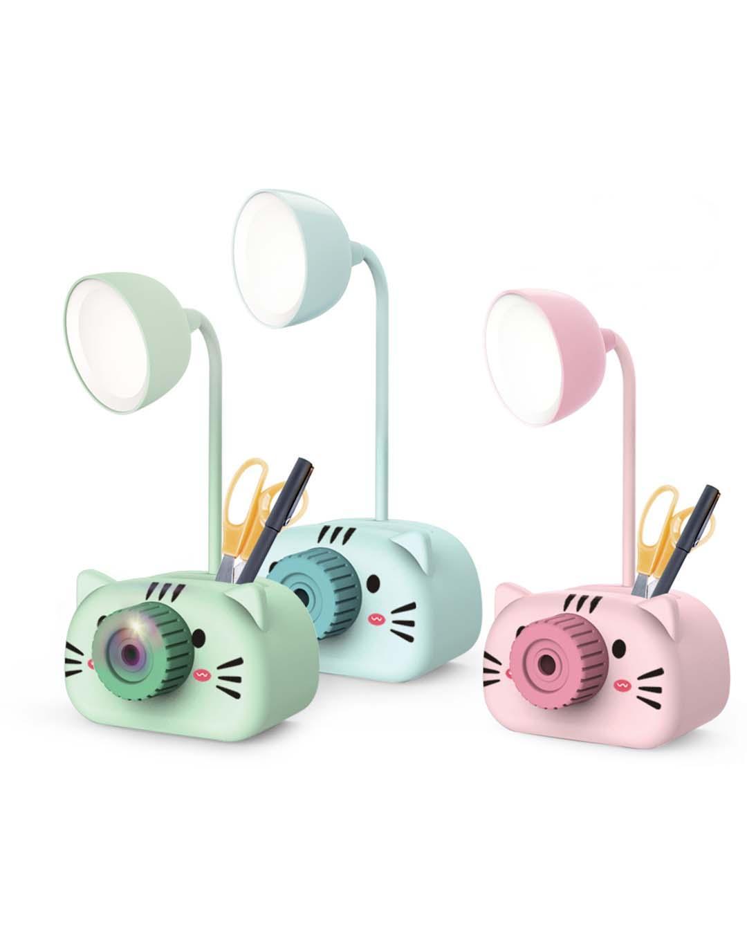 Tiger Kids Study Lamp, Light Green, Plastic & Iron - MARKET 99 – MARKET99