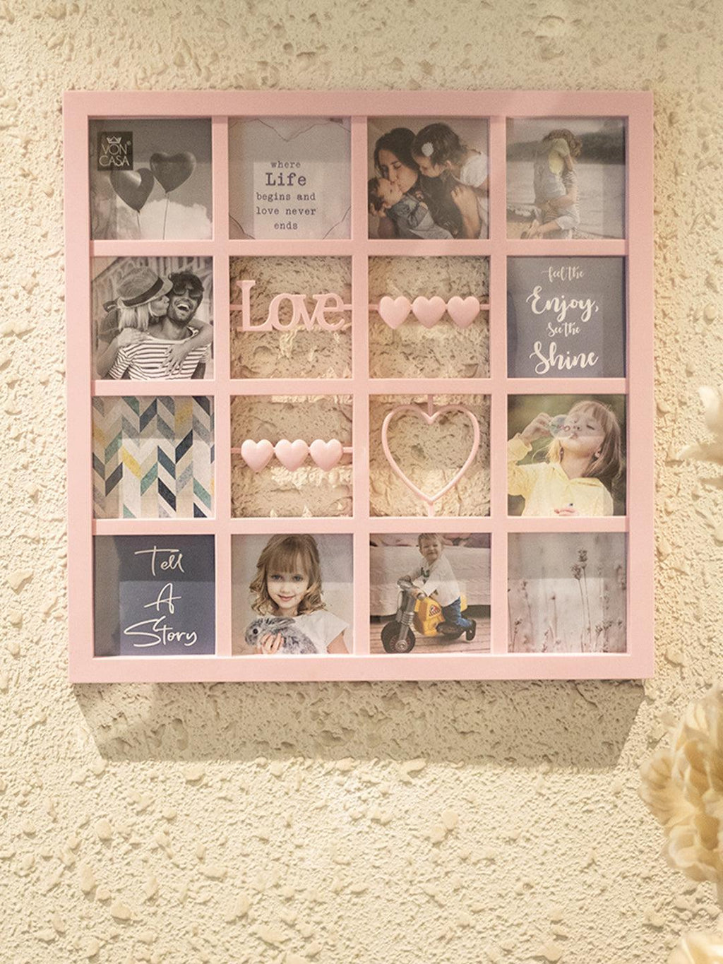 Wall Photo Frame - 16 X 16 Inch (Light Pink) – MARKET99