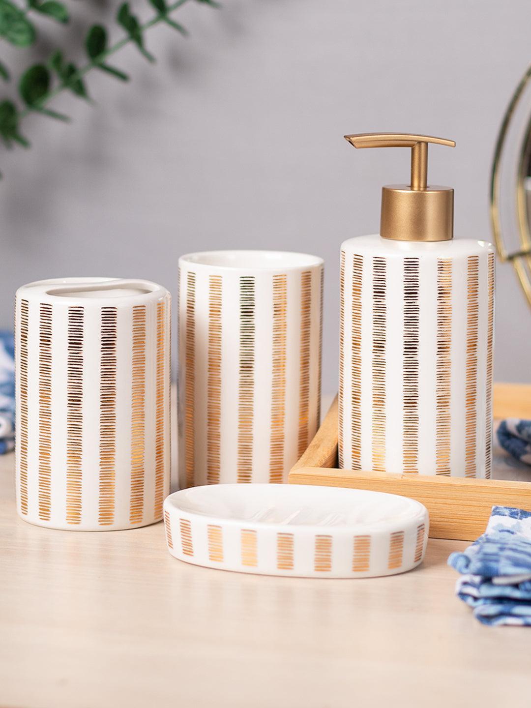 Bath accessories set store